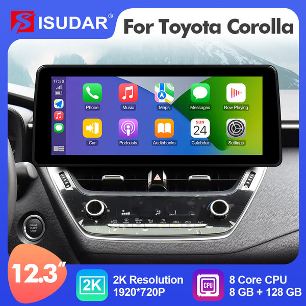 ISUDAR 12.3 Inch Android 12 Car Radio For Toyota Corolla 2019-2023 GPS ...