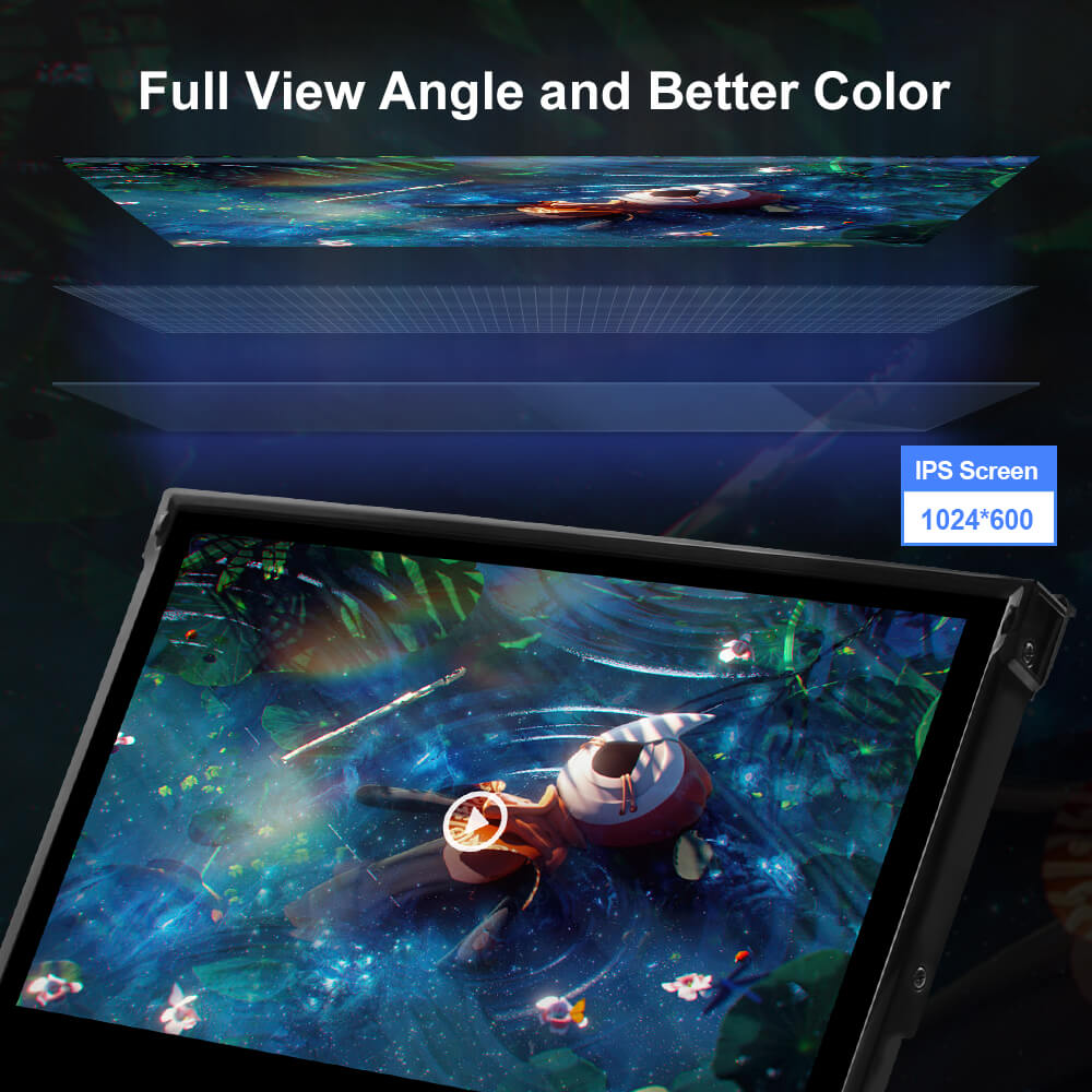 ISUDAR 1 Din Android 10 Car Radio 7" Retractable Screen Multimedia ...