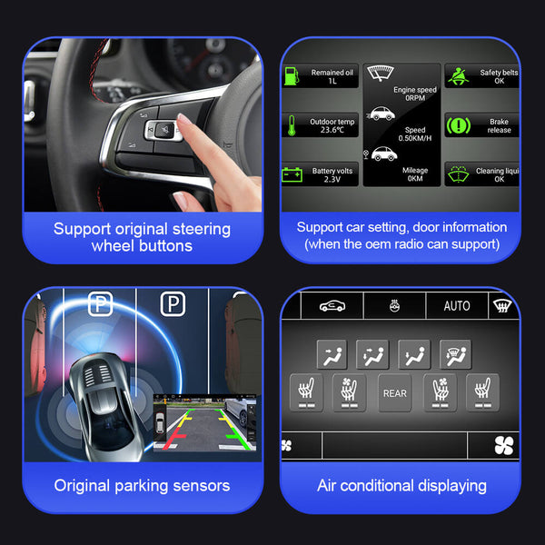 ISUDAR 2K 13.1 Inch Sim Card Android 12 Car Radio For VW/Volkswagen ...