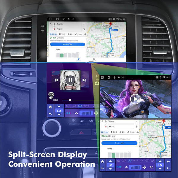 ISUDAR Android 12 9.7 inch Car Radio For Renault Samsung SM6 Talisman ...