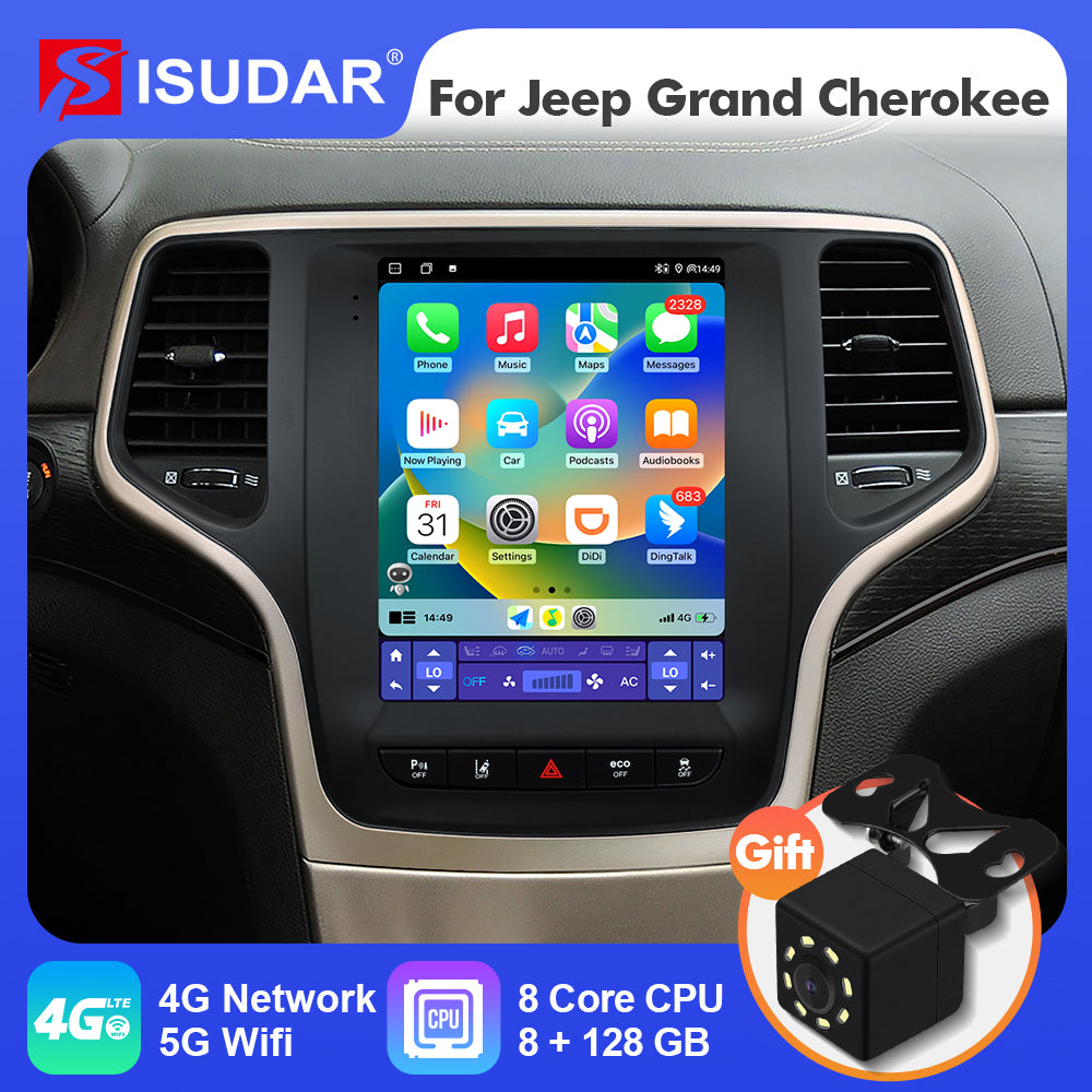 ISUDAR Android 12 Car Radio for Jeep Grand Cherokee 2014-2019 Auto ...