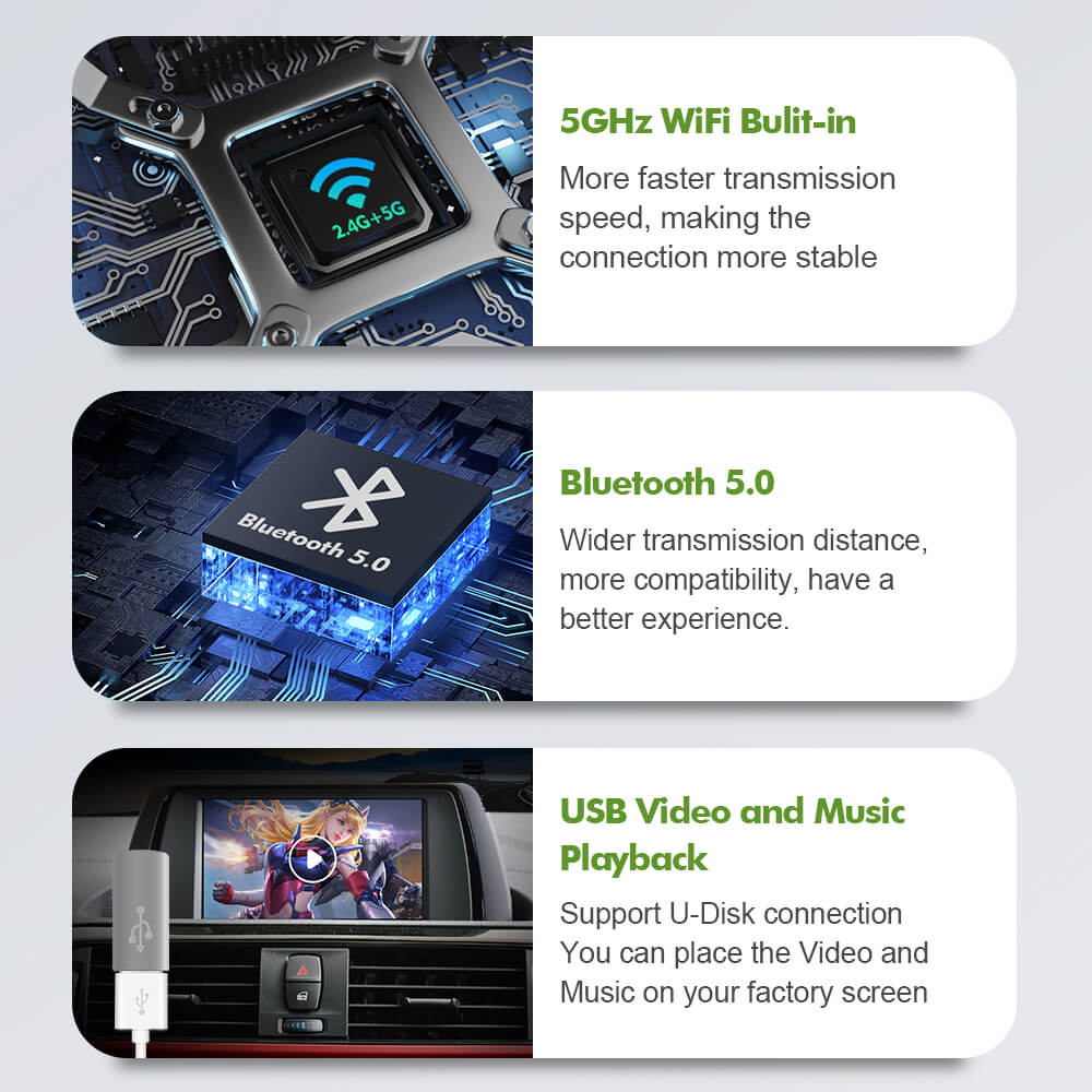 ISUDAR Apple Full Screen Carplay AA Modem for BMW CIC NBT EVO System ...