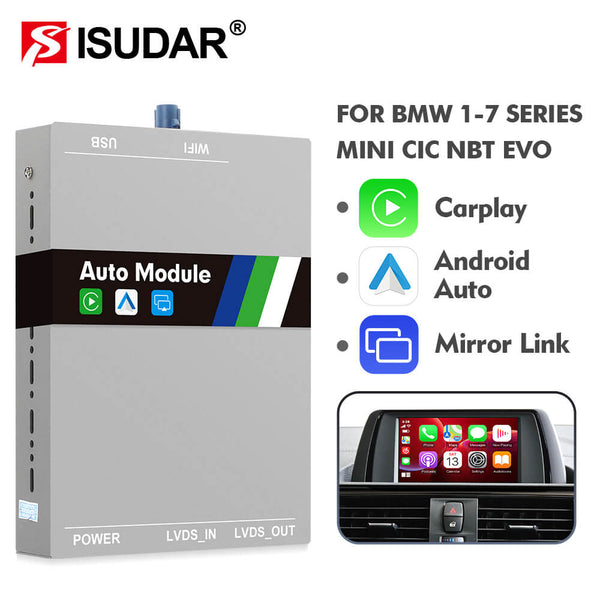 ISUDAR Apple Full Screen Carplay AA Modem for BMW CIC NBT EVO System ...