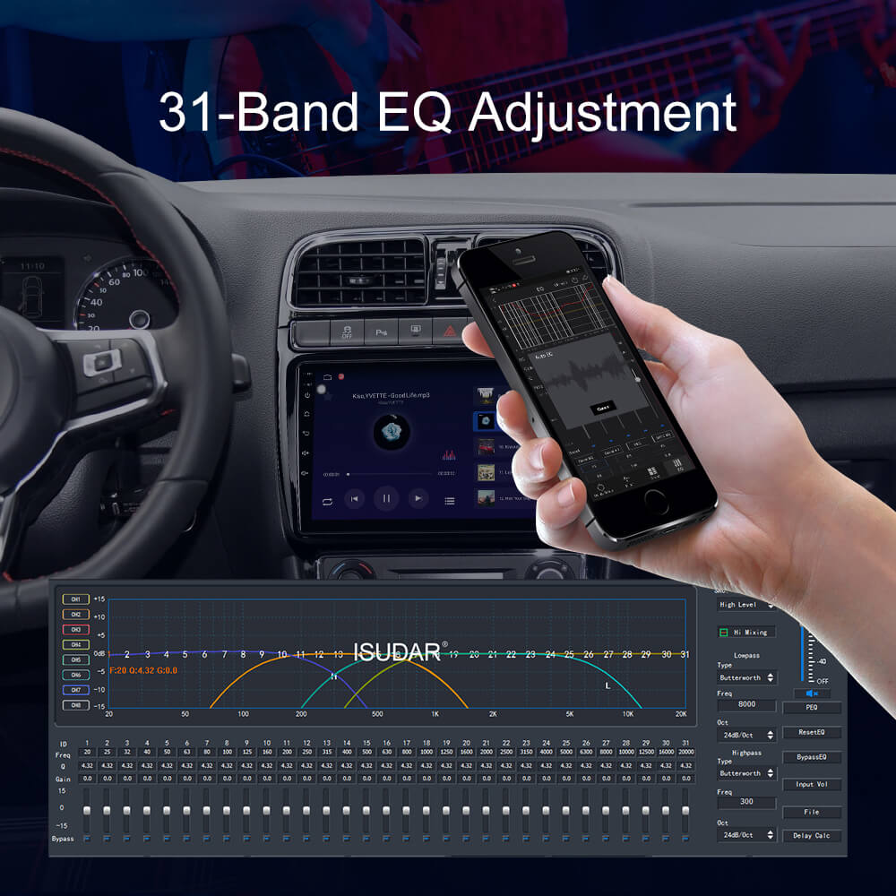ISUDAR DA410 Car DSP Amplifier For VW/TOYOTA/HONDA/Mazda/Nissan/Ford ...