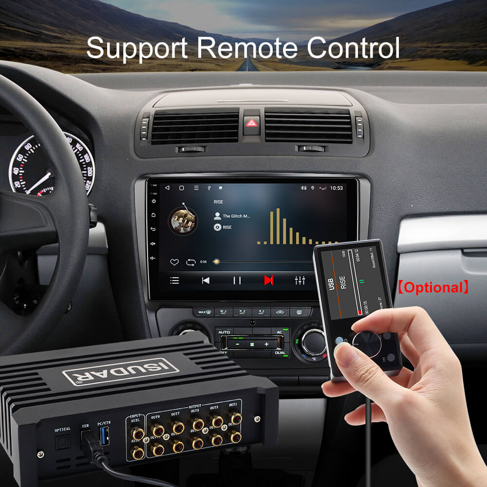 ISUDAR DA410 Car DSP Amplifier For VW/TOYOTA/HONDA/Mazda/Nissan/Ford ...