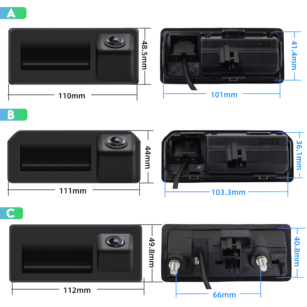 ISUDAR Reversing Dynamic Trajectory Parking Camera for Original Screen ...