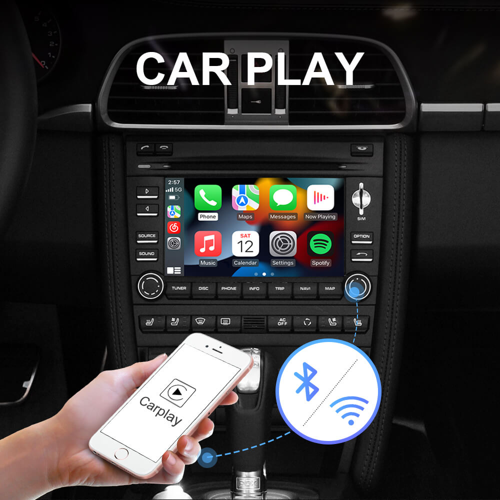 Carlinkit Wireless Apple Carplay Kit For Porsche/Cayenne/Macan/Boxster ...