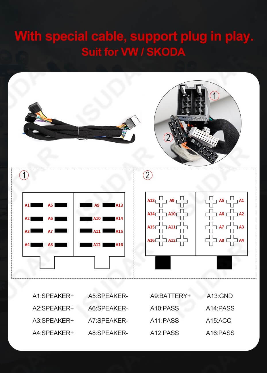 ISUDAR Car DSP DA608 Amplifier 8 Channel for Speakers Audio Sound ...