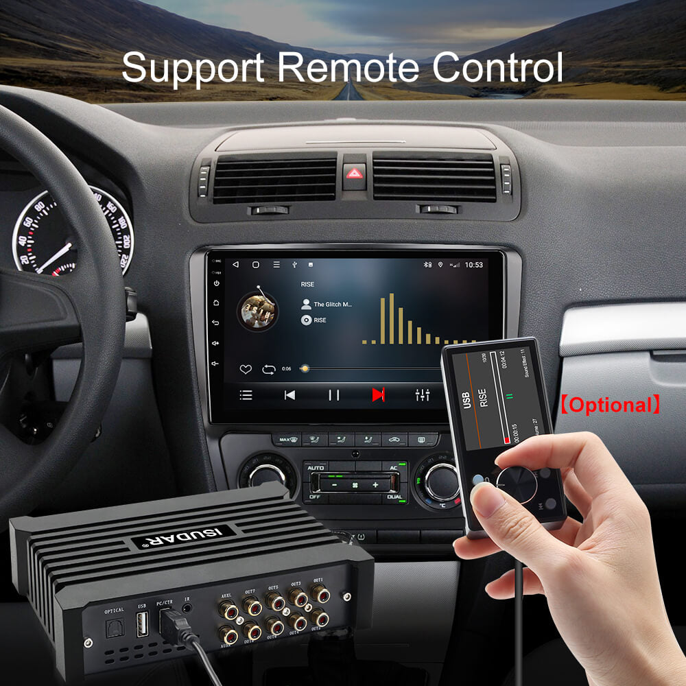 ISUDAR Car DSP DA608 Amplifier 8 Channel for Speakers Audio Sound ...