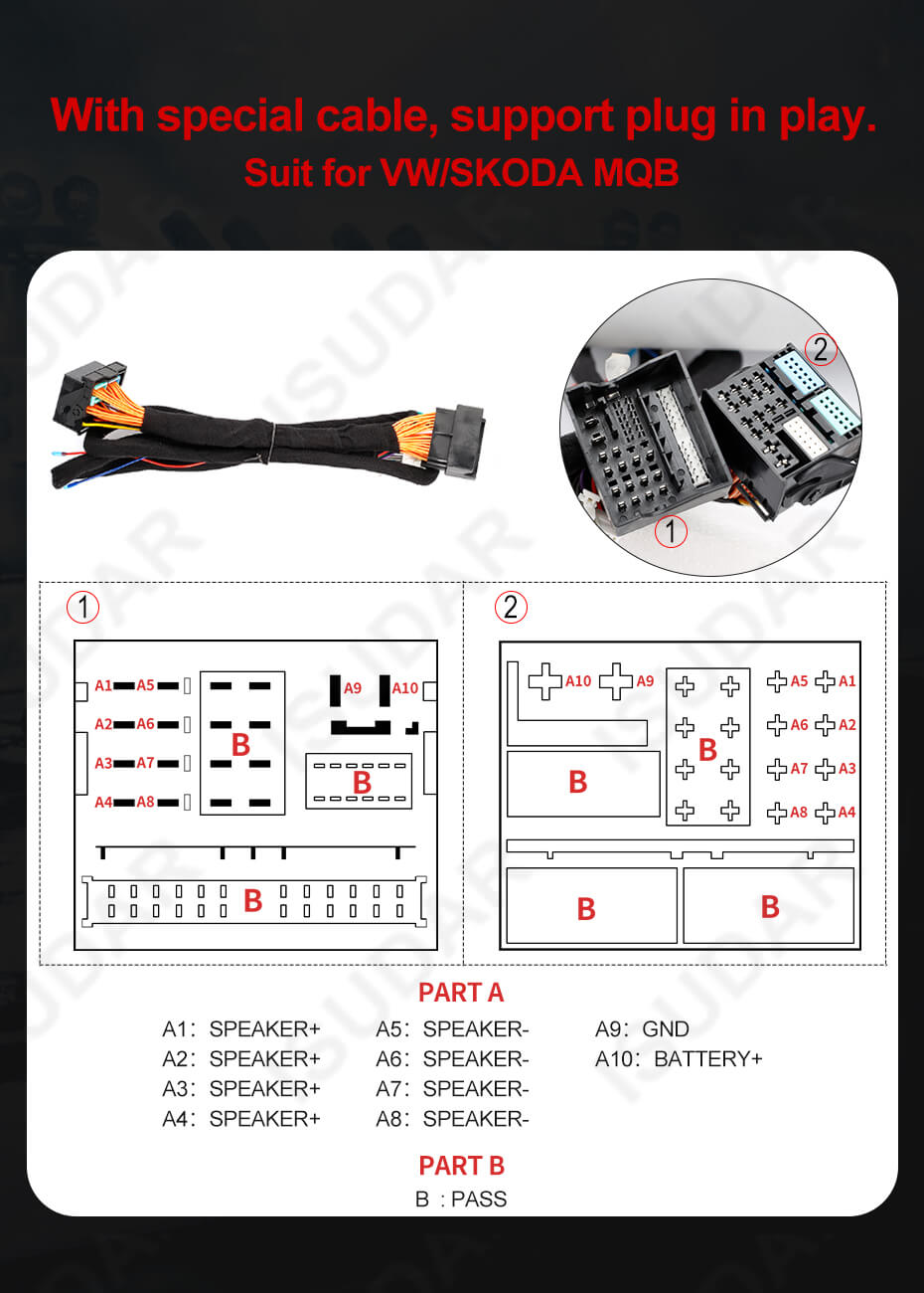 ISUDAR Car DSP DA608 Amplifier 8 Channel for Speakers Audio Sound ...