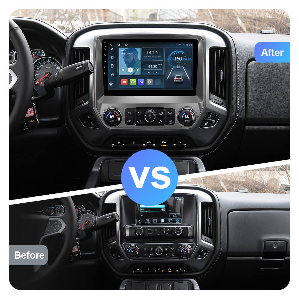 ISUDAR Stereo apple carplay For Chevrolet Gmc Silverado Sierra 2014 ...
