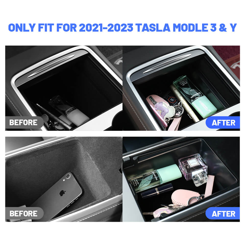 ISUDAR Storage Box for 2021-2023 Tesla Model 3 Model Y 4 Pieces Car ...